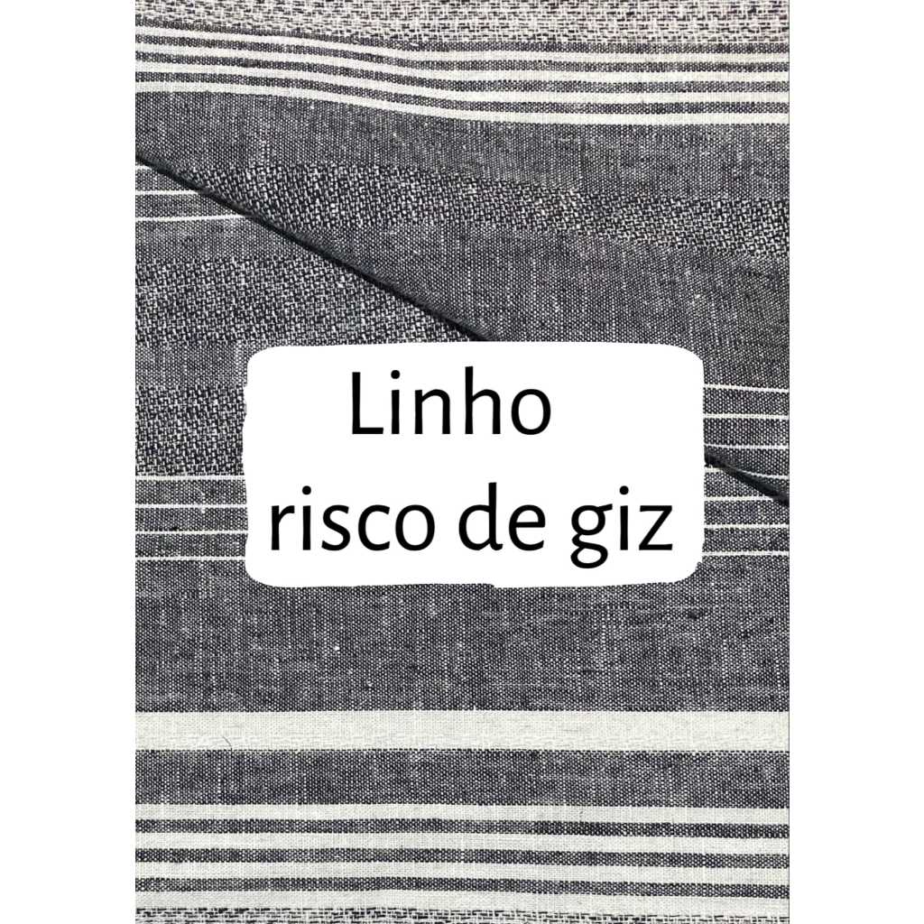 2 METROS TECIDO LINHO LISTRADO 70% VISCOSE 30% LINHO DIVERSAS CORES E ...