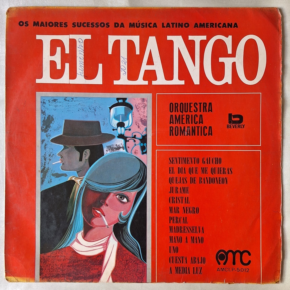 DISCO DE VINIL LP - ORQUESTRA AMERICA ROMANTICA – EL TANGO (1969 ...