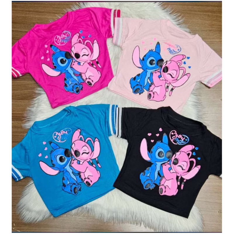 Cropt infantil stitch 4 ao 16 | Shopee Brasil