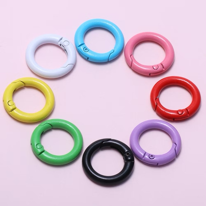 10 Argolas de Metal Articuladas Mosquetão Para Bolsas de Crochê e ...