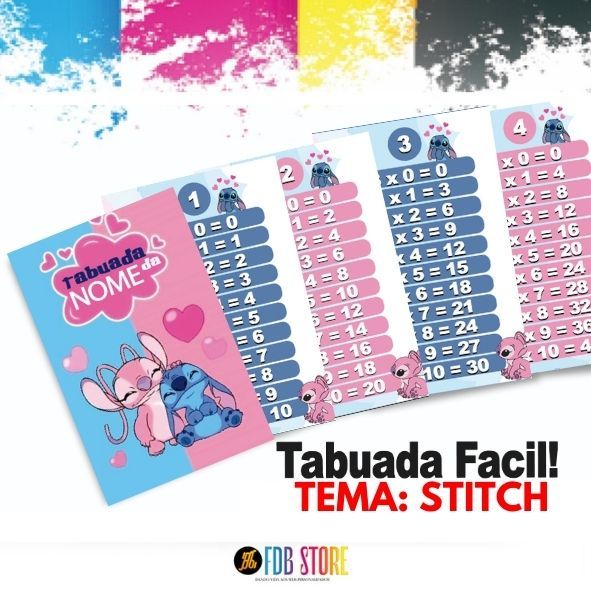 Tabuada Facil (Stitch) | Shopee Brasil