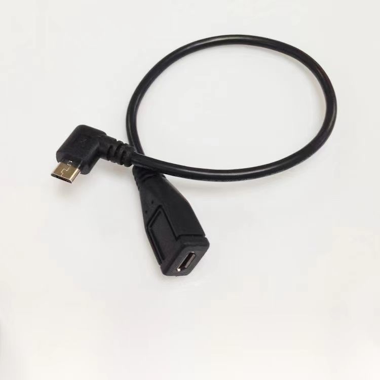 02 cabos Adaptador Extensor Micro Usb Fêmea X Micro Usb Macho 28 cm ...