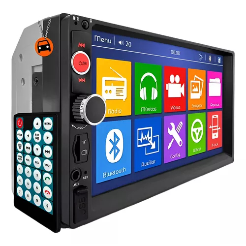 Central Multimidia Universal 7 Polegadas Radio Mp5 Espelha Android Ios Bt | Shopee Brasil