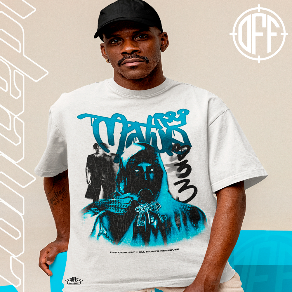 Camiseta Basica e OVERSIZED Matue 333 Capa Album Graphic Tee Unissex ...