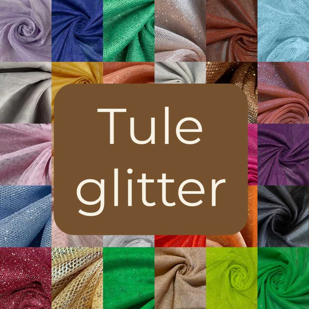 5 METROS TECIDO TULE GLITTER CRISTAL LISO (5M X 1,50M) | Shopee Brasil