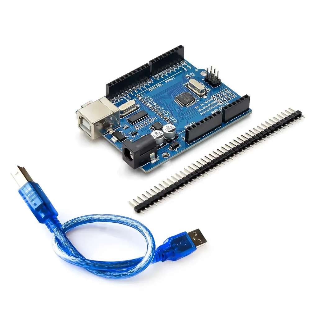 Placa Atmega328p Smd Compativel Com Arduino Uno R3 Cabo Usb | Shopee Brasil