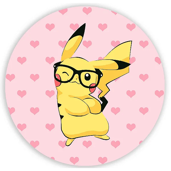 PAINEL DE FESTA DO POKEMON COM PERSONAGEM PRINCIPAL PIKACHU REDONDO ...
