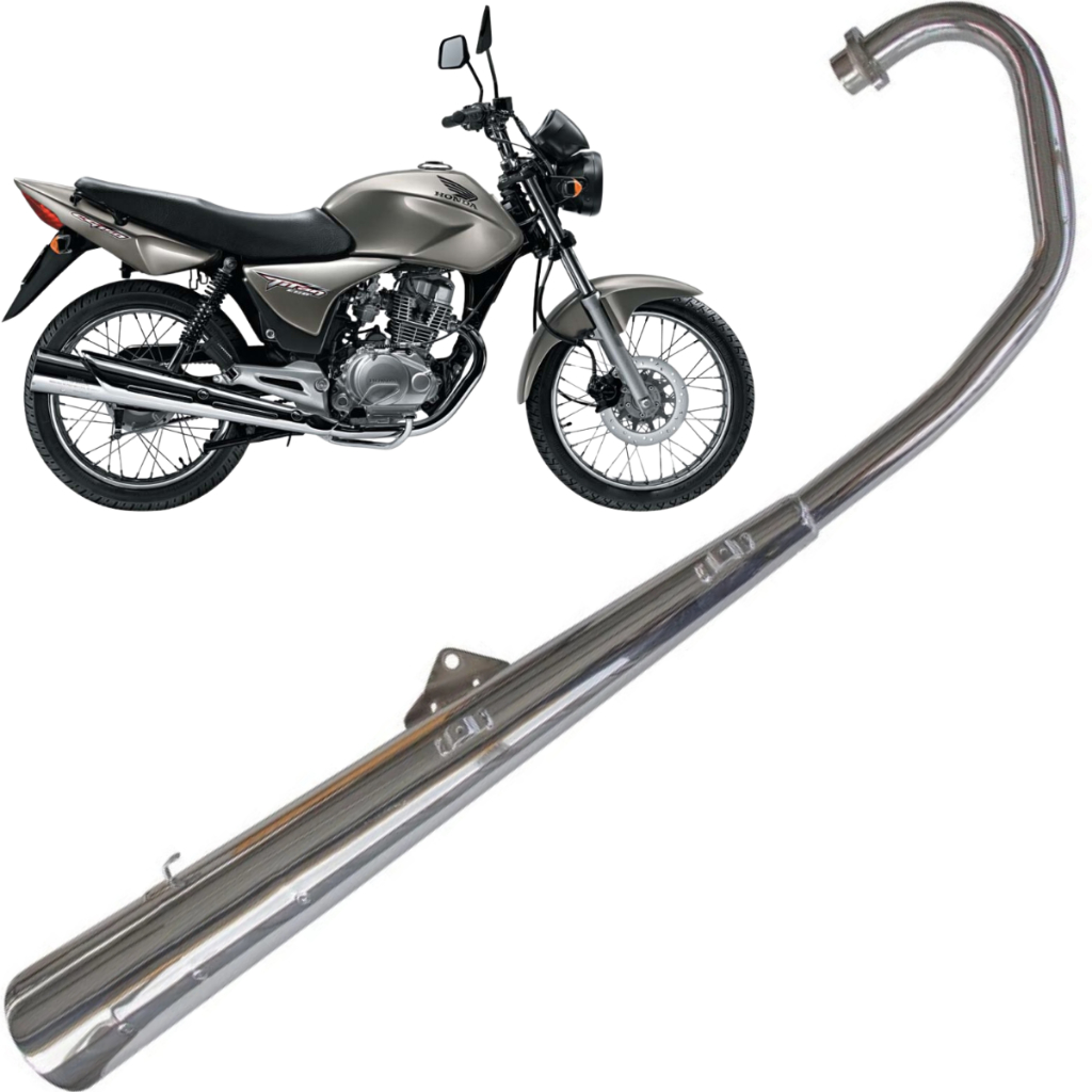 ESCAPAMENTO ESCAPE CG TITAN 150 ESD 2004 A 2008 MODELO ORIGINAL | Shopee Brasil