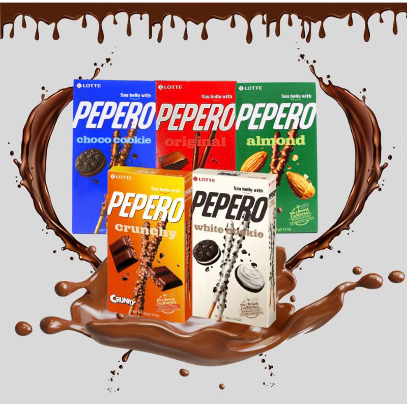 Biscoito Coreano Original Pepero Palitos C/ Chocolate | Shopee Brasil