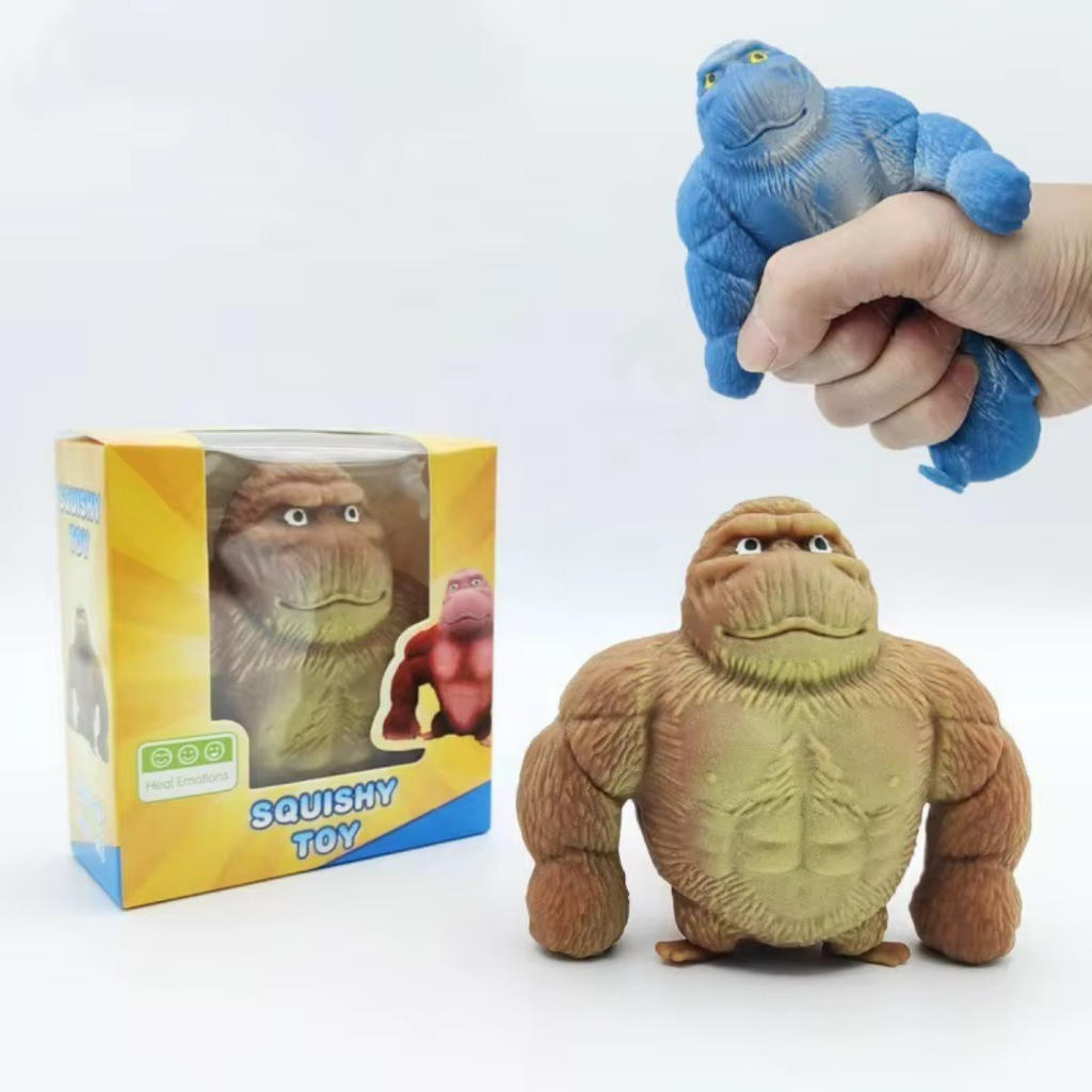Boneco Kong Gorila Macaco Indestrutível Estica Esmag | Shopee Brasil