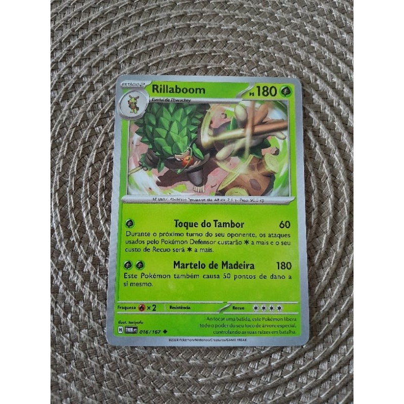 Carta Pokemon Rillaboom Original NM | Shopee Brasil