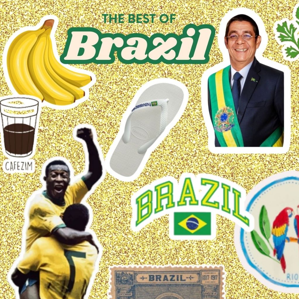 20 Adesivos The Best Of Brazil Para Decoração Personalização e Colagem ...