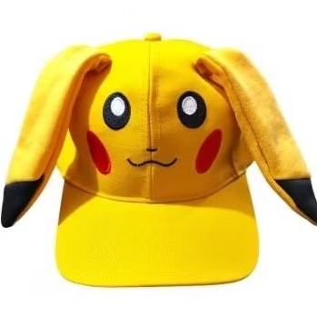 BONÉ PIKACHU POKEMON COM ORELHAS, AMARELO | Shopee Brasil