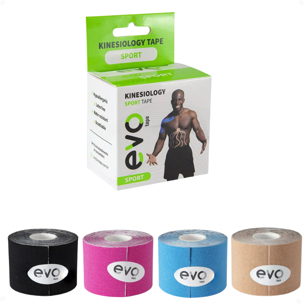 Fita Knesio Tape Bandagem Adesiva Funcional Alivia A Dor Tape Fisioterapia Rolo Adesivo 5 Cm * 5 ...