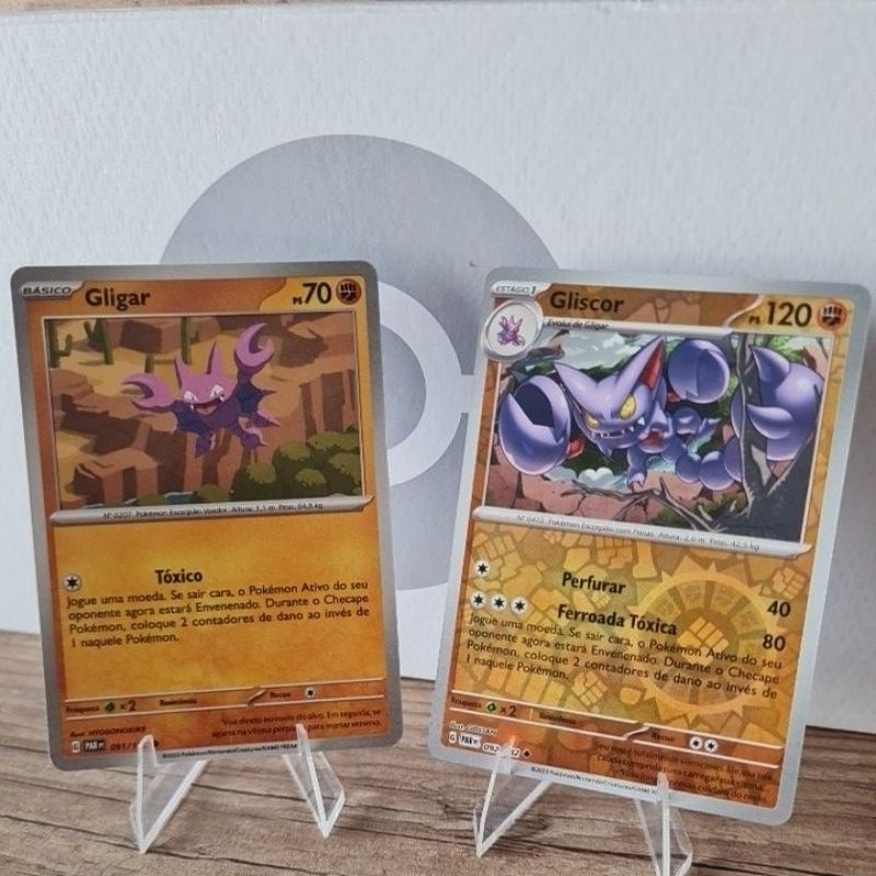 Carta Pokemon Gligar, Gliscor holo reverso. Original | Shopee Brasil