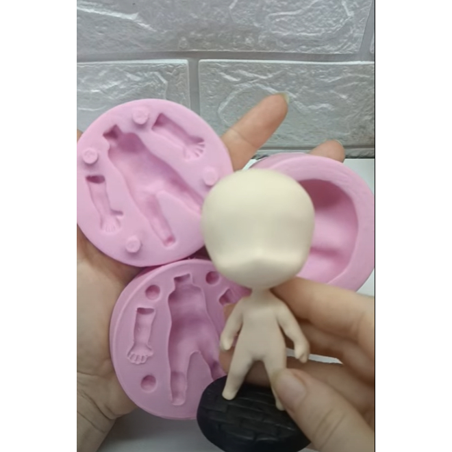 Molde Chibi Para Biscuits Corpo M Bipartido Cabeça M Simples | Shopee ...