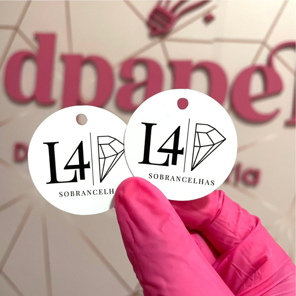 100 Mini Tag Personalizada 3x3 | Shopee Brasil