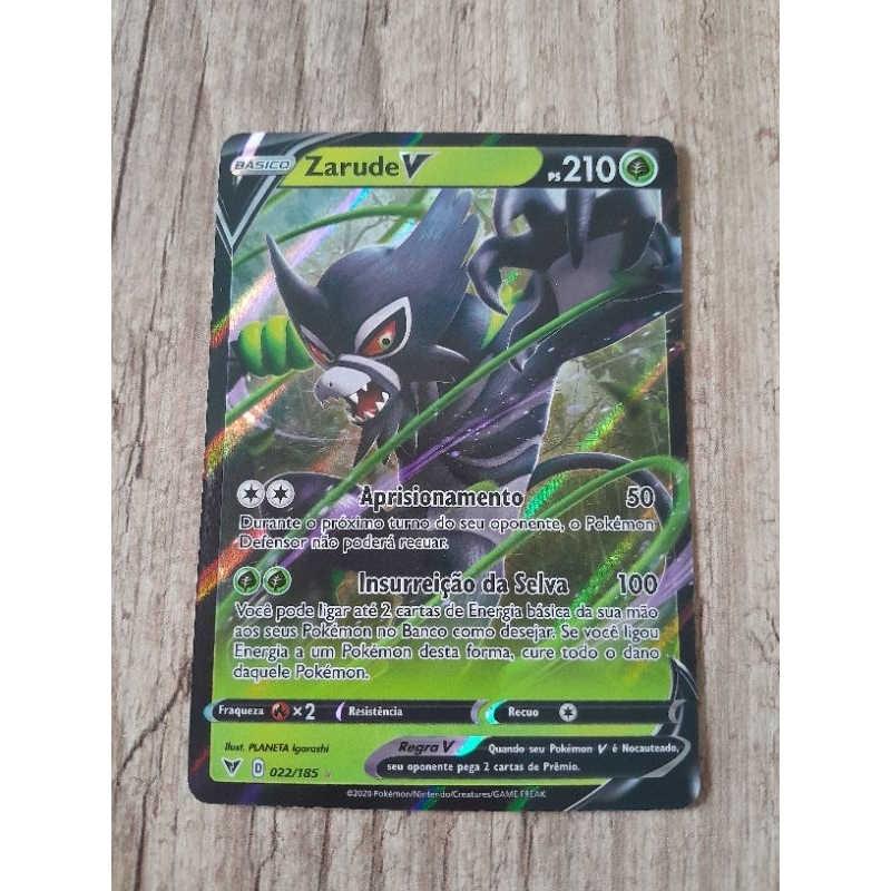 Carta Pokemon Ultra Rara Zarude V Original SP | Shopee Brasil
