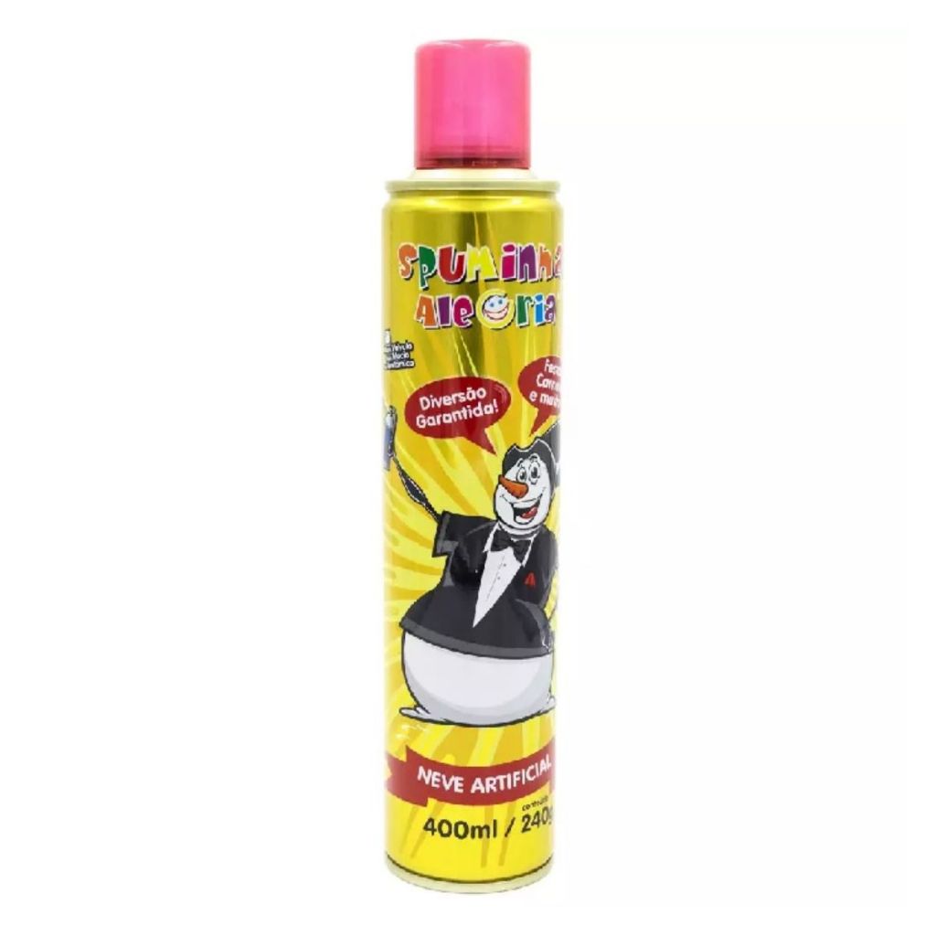 Espuma da Alegria Carnaval Neve Artificial Festa Folia 400ML | Shopee ...