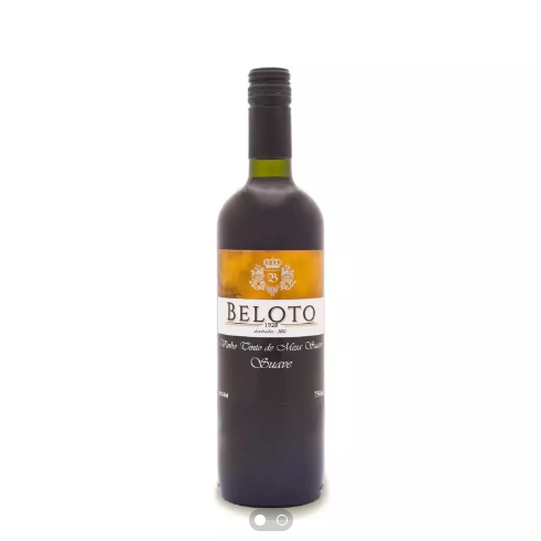 Vinho Suave Tinto Beloto 750ml | Shopee Brasil