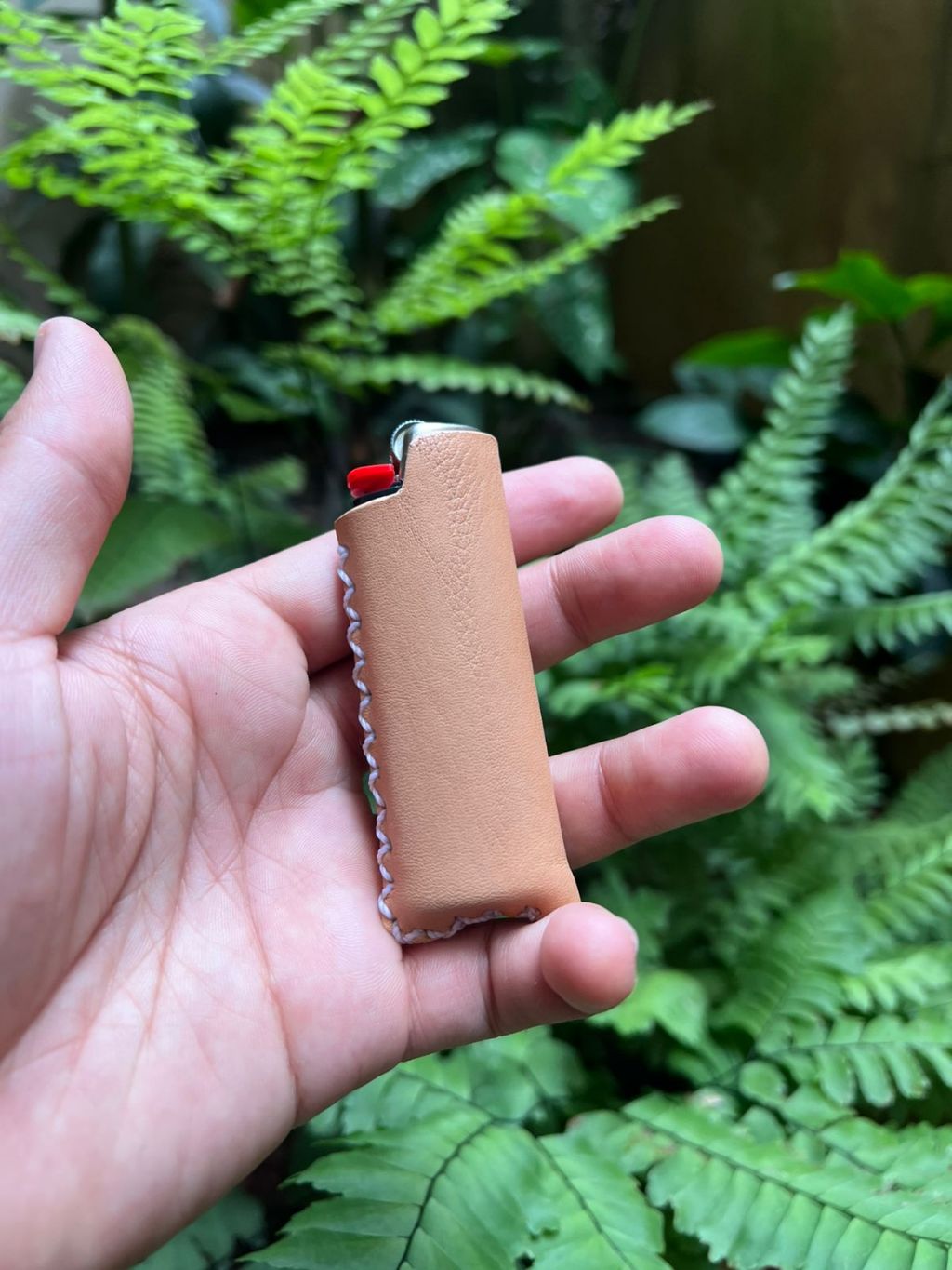 Capa de couro legítimo para isqueiro BIC grande. | Shopee Brasil