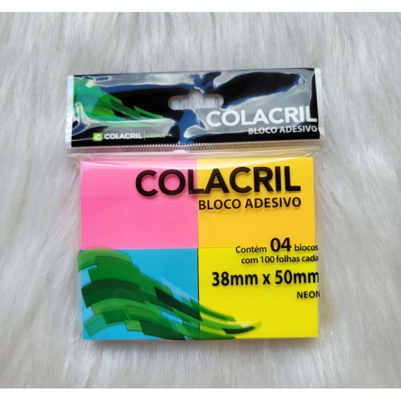 Bloco post-it, kit com 4 unidades cada | Shopee Brasil