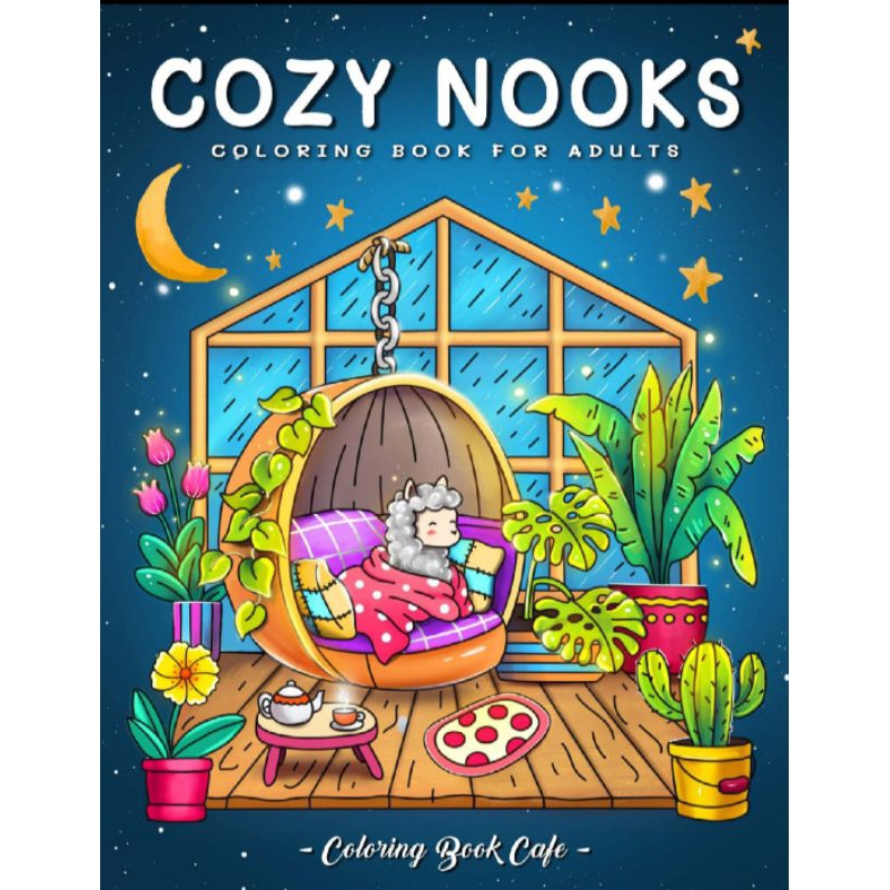 Desenhos para Colorir Cozy Nooks - 31 FOLHAS SOLTAS | Shopee Brasil