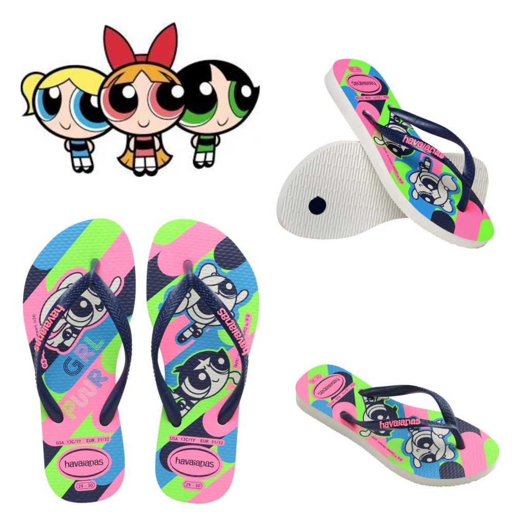 Chinelo Kids Slim Meninas Super Poderosas Powerpuff Girls | Shopee Brasil