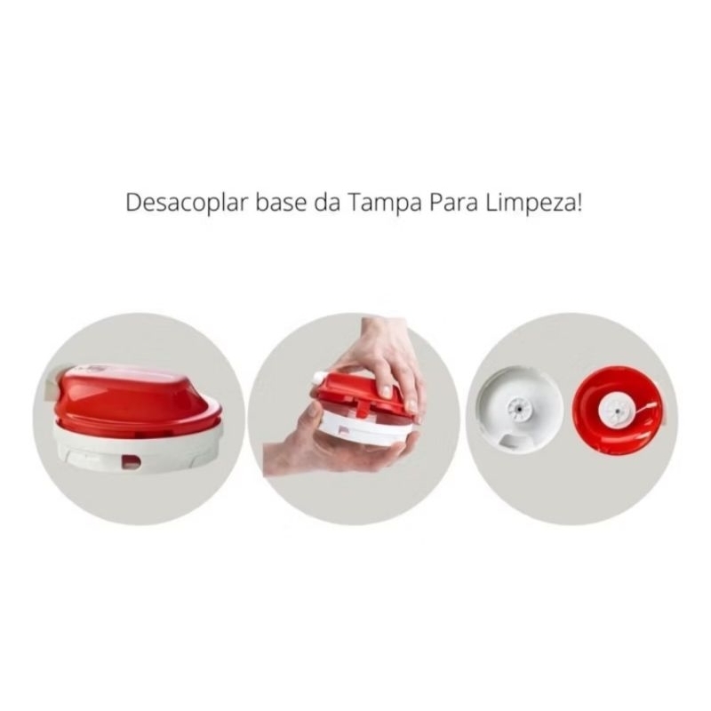Tampa Turbo Chef Tupperware | Shopee Brasil