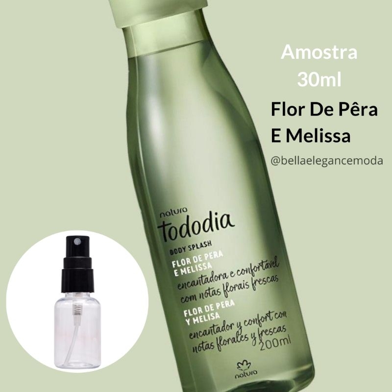 Mini Frasco Spray Body Splash Flor De Pera E Melissa 30ml | Shopee Brasil
