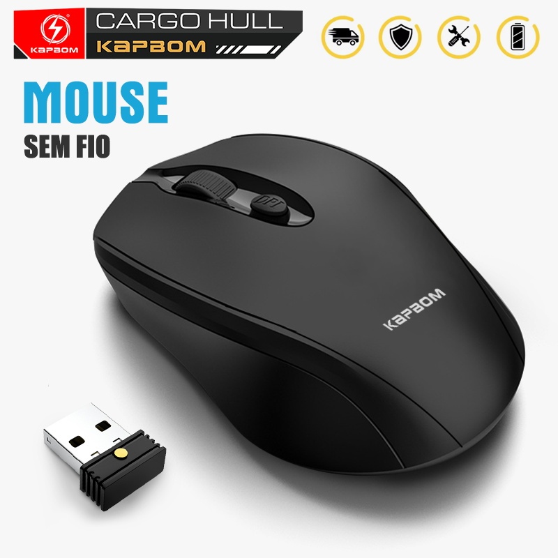 Mouse Sem Fio Recarregável Modo Duplo Com Conexão 2.4GHz E Bluetooth 1600dpi Para Notebook PC ...