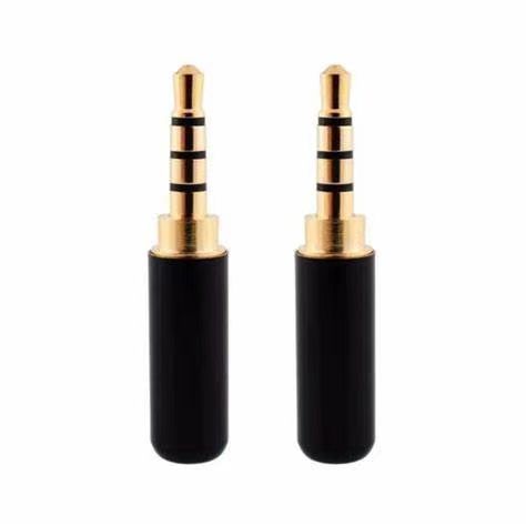Kit 2 Plug Conector P3 P2 4 Polos Para Fone Microfone Headset | Shopee ...