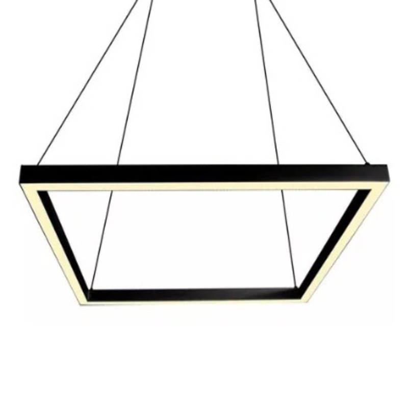 Luminária Squadra Perfil 80x80cm Led Quadrado Cabo Suspenso | Shopee Brasil