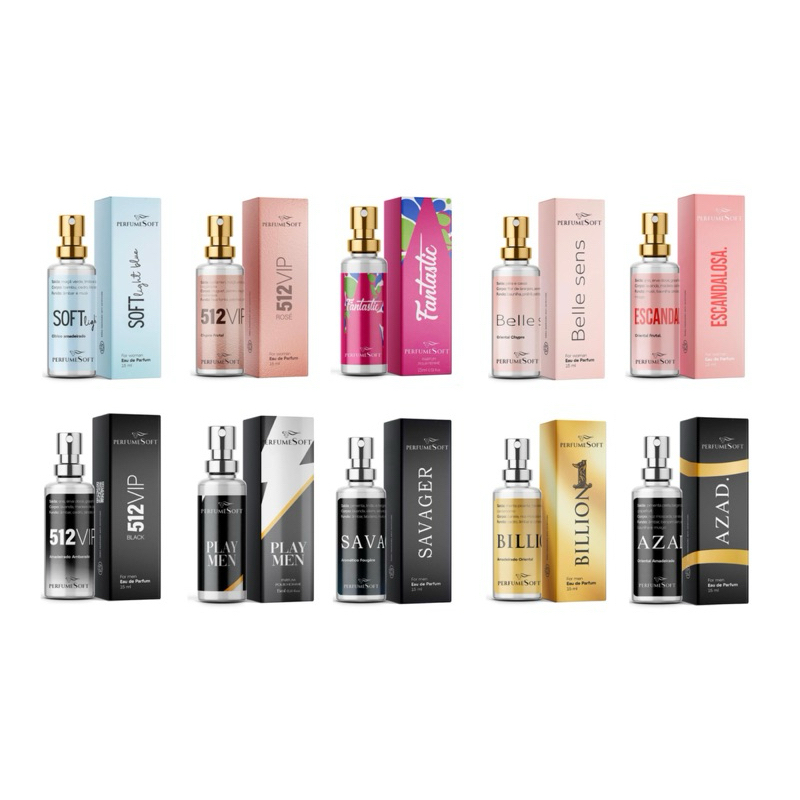 kit Mega 10 perfumes Perfume soft | Shopee Brasil