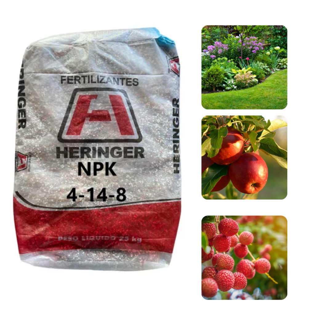 Fertilizante 04-14-08 Npk Adubo Granulado Heringer 25kg | Shopee Brasil