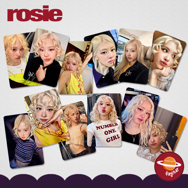ROSÉ Rosie Set photocards fanmade - Blackpink - kpop | Shopee Brasil