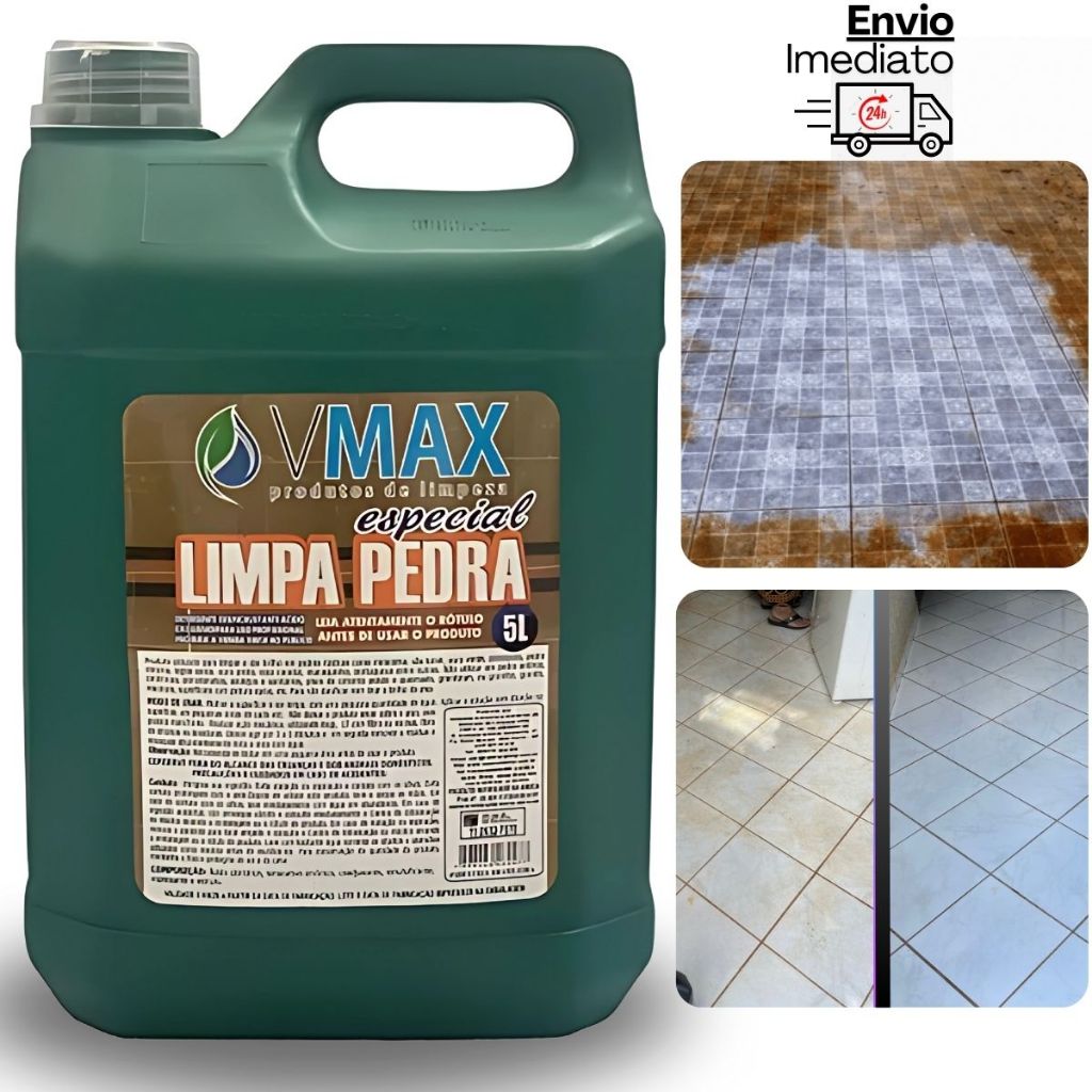 Limpa Pedra Especial 5 Litros - Poderoso Removedor de Manchas para ...