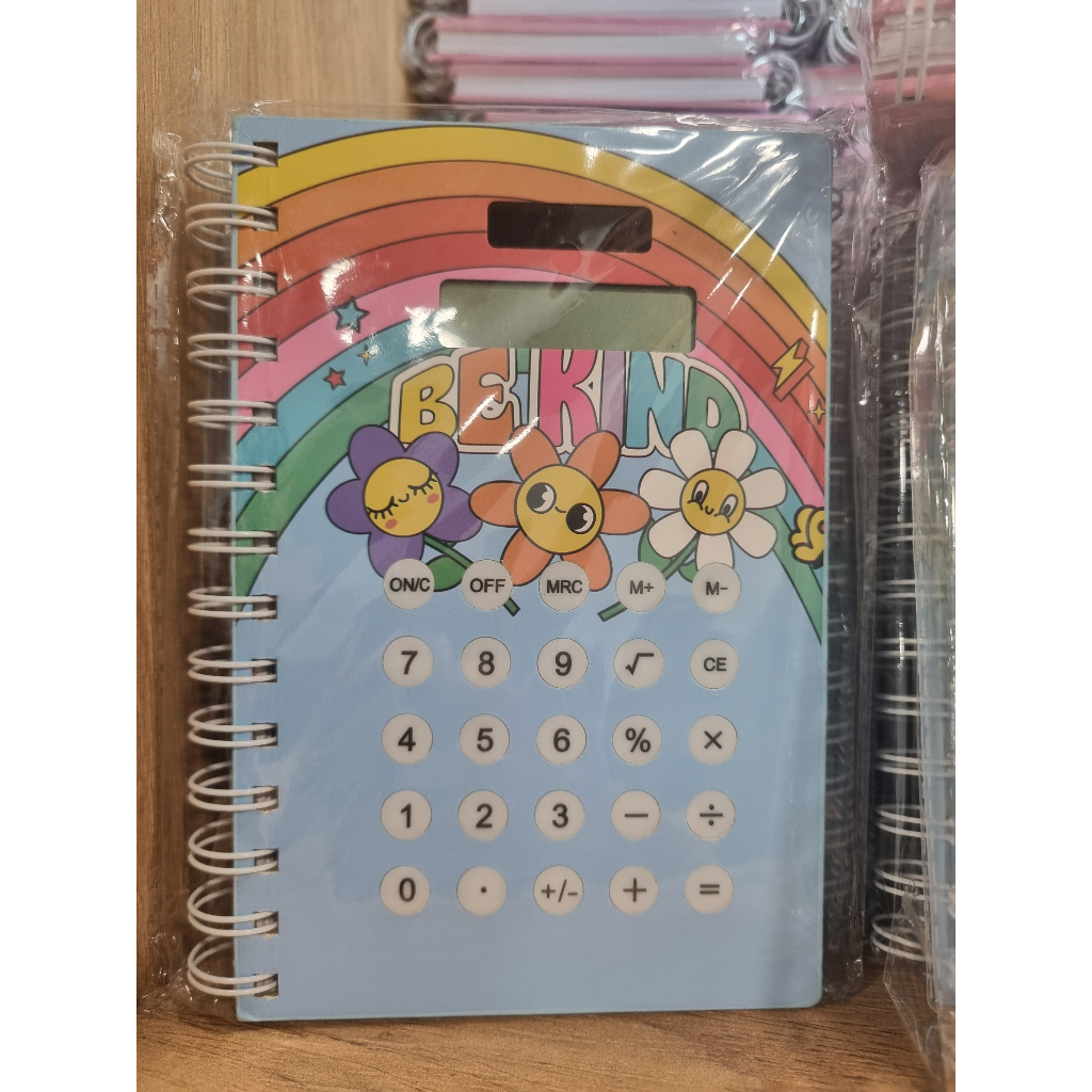 Caderno com calculadora solar | Shopee Brasil