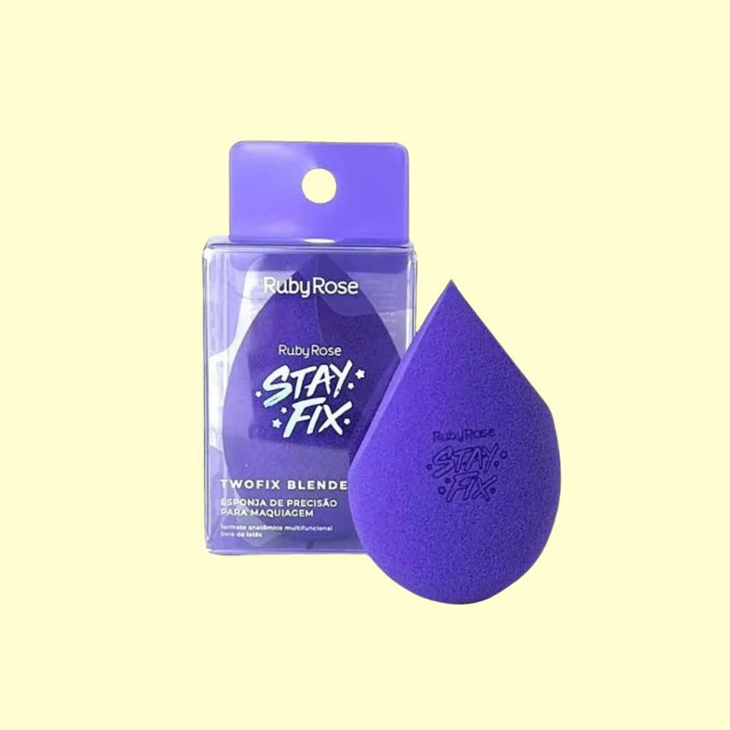 Esponja Twofix Blender Stay Fix - Ruby Rose | Shopee Brasil