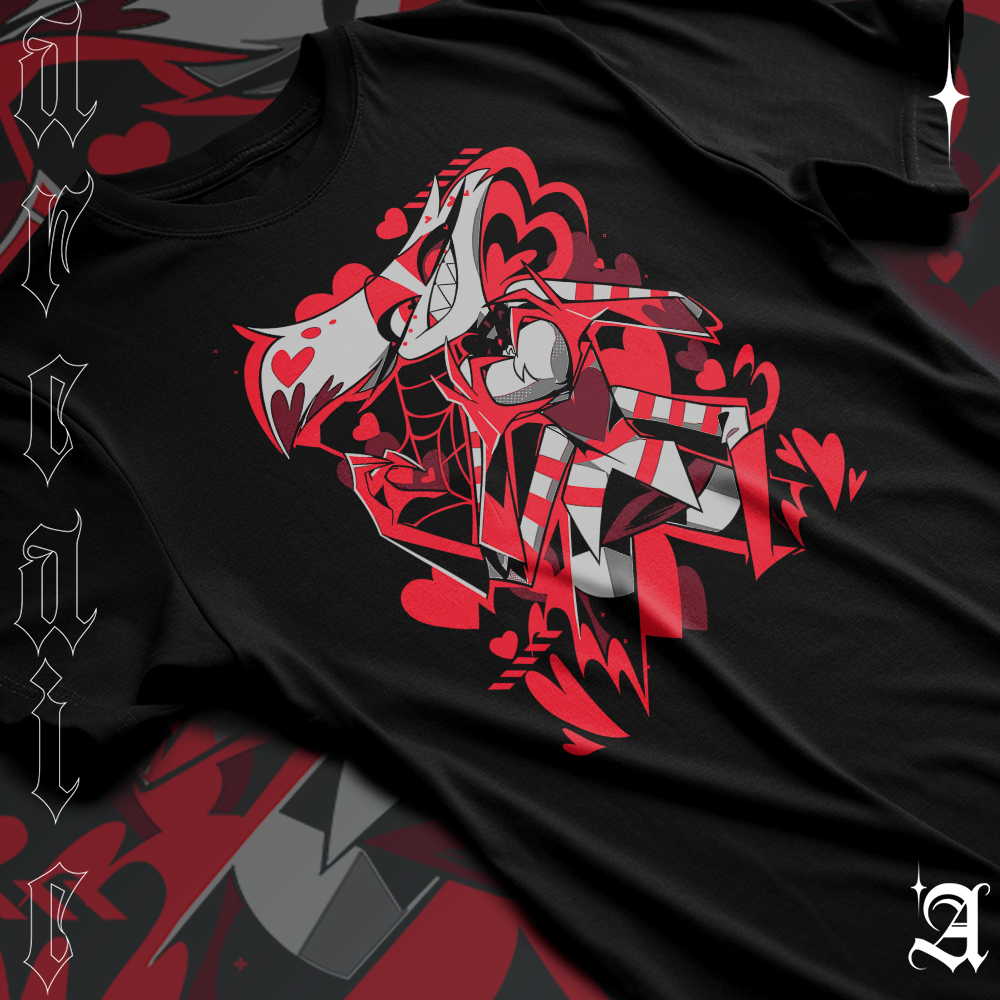 Camiseta Basica Algodao Hazbin Hotel Angel Dust Porn Star Um Dos ...