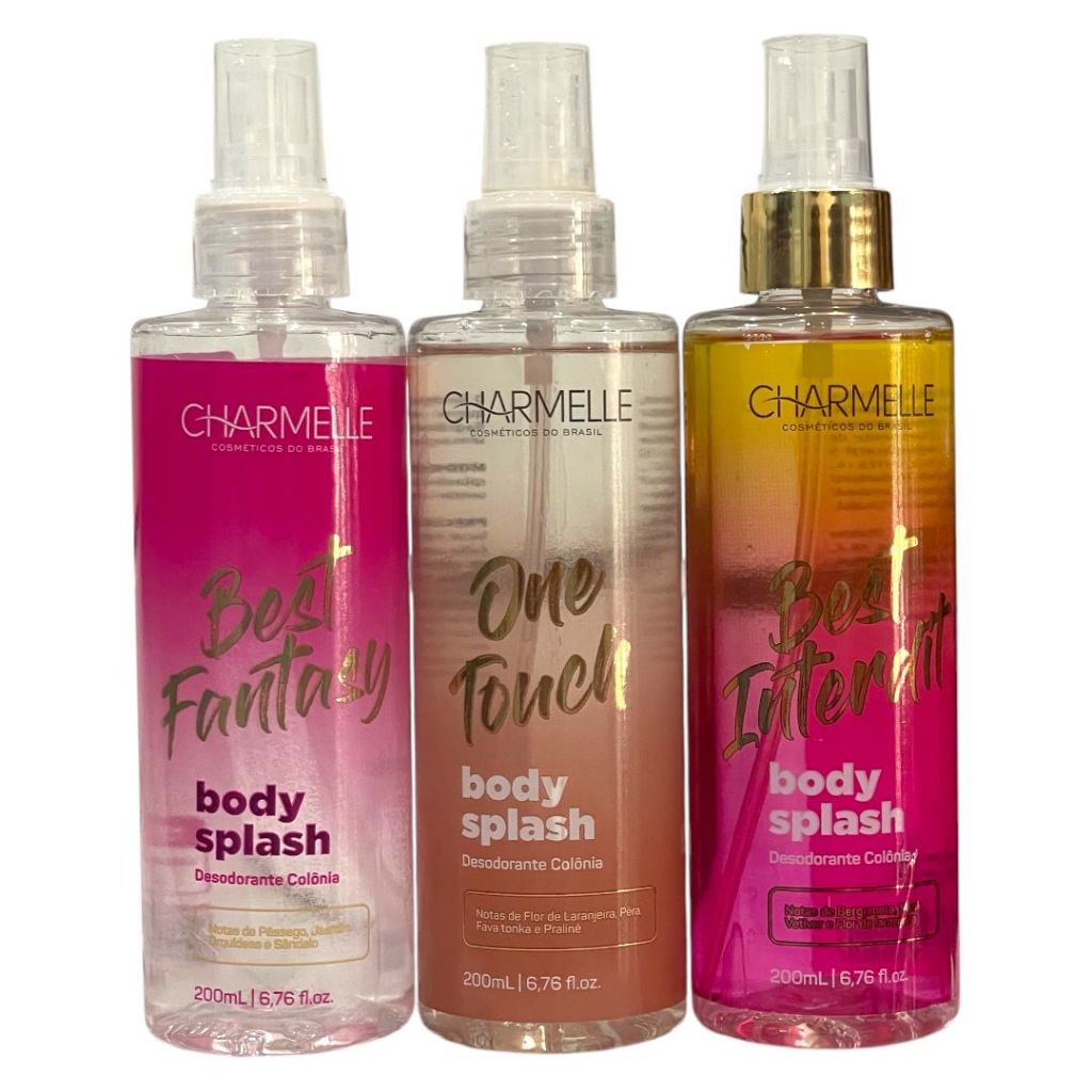Body Splash Charmelle One Touch Uso diário | Shopee Brasil