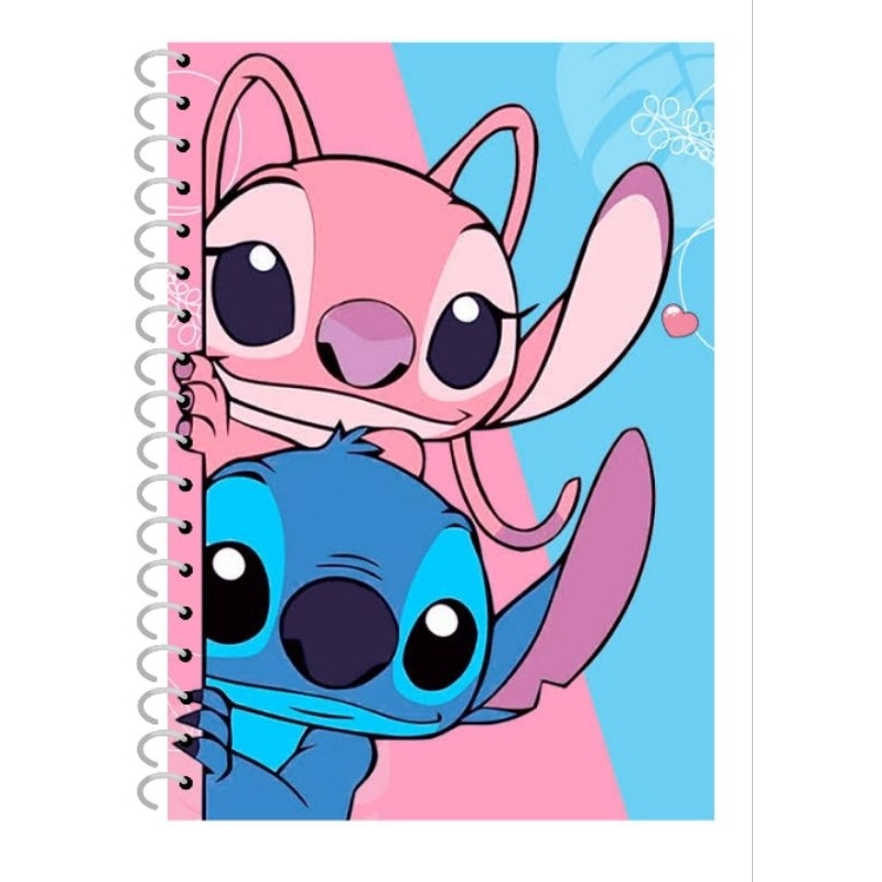 Caderno Lilo, Stitch e Angel Personalizado. | Shopee Brasil