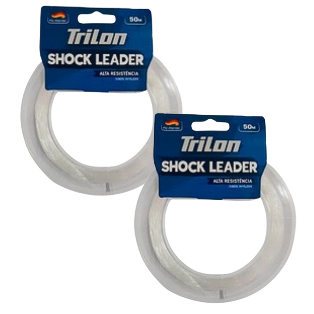 Kit 2 Carretel De Linha Trilon Shock Leader 100 Metro-0.60mm | Shopee ...