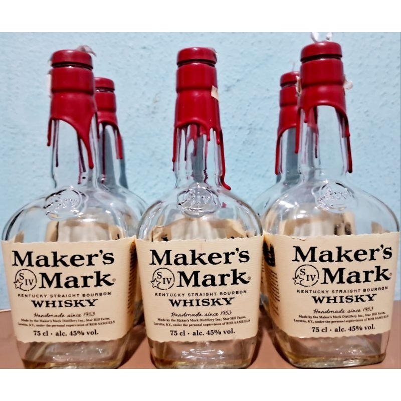 6 Garrafas vazias de whisky Markers Mark | Shopee Brasil