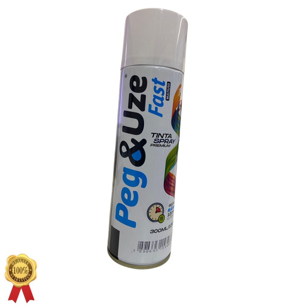 Tinta Spray Uso Geral 300ml secagem rapida peg e uze | Shopee Brasil