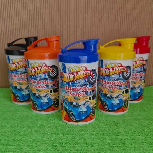 KIT 15 - COPO MINI BABY COM TAMPA FLIP (SHAKE) 200 ML PERSONALIZADO EM ...