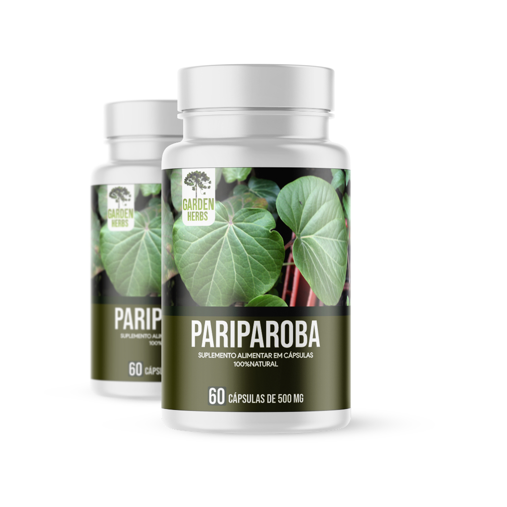 Kit 2 Frascos - Pariparoba ( Piper Umbellatum ) 500 Mg - 60 cápsulas ...