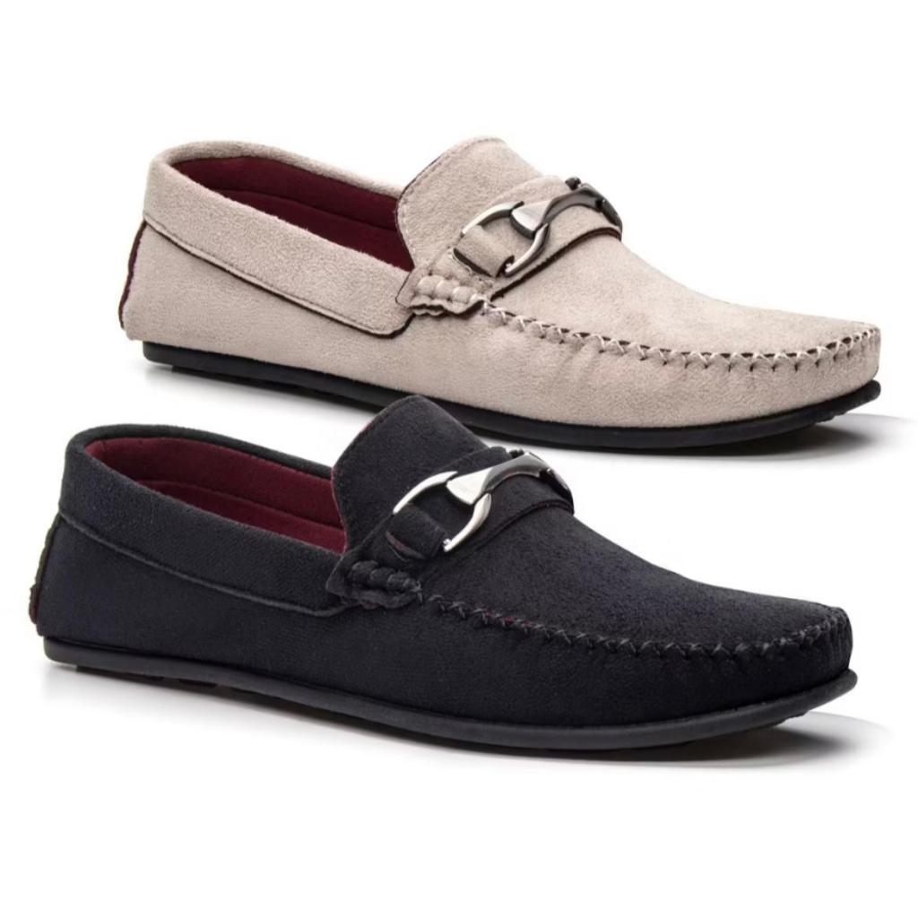 KIT 2 Sapato Mocassim Casual Masculino Slip on Social Derby oxford ...