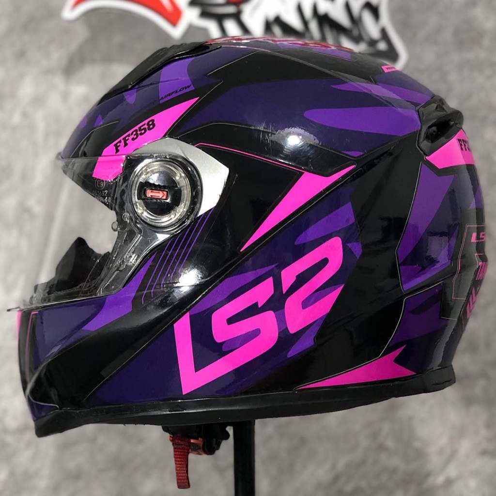 KIT DE ADESIVOS da LS2 no modelo TANK ROXO (LS2 FF 358 & FW3) - GRM13 ...