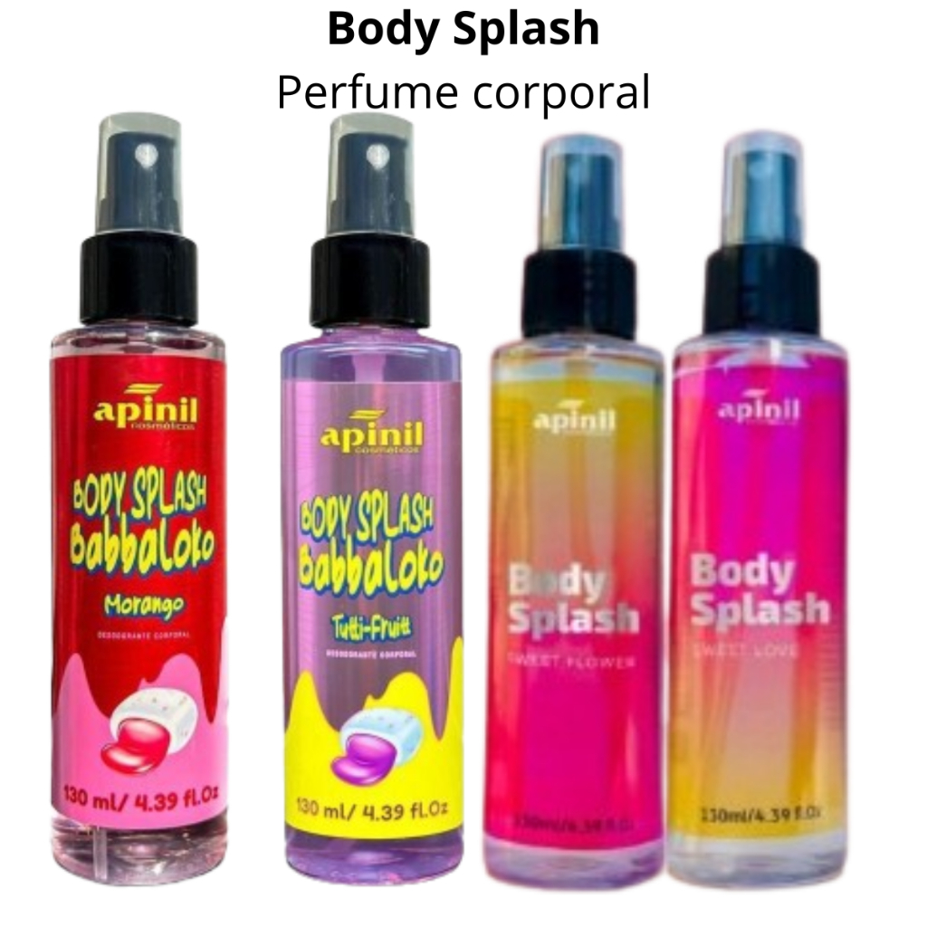 Kit com 5 unidades Body Splash Spray Corporal Colônia Apinil | Shopee ...